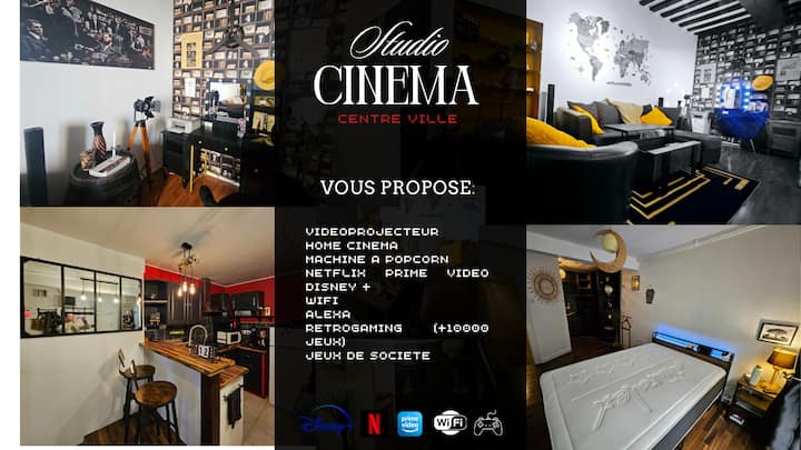 Studio Cinéma : Grand Appartement Hypercentre - Auxerre
