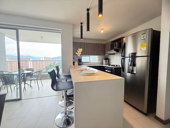 Hermoso Apartamento Piso 15 - Medellín