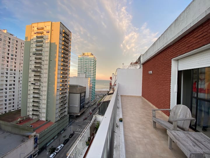 Luminoso úLtimo Piso- Vista Al Mar -Pleno Centro - Mar del Plata