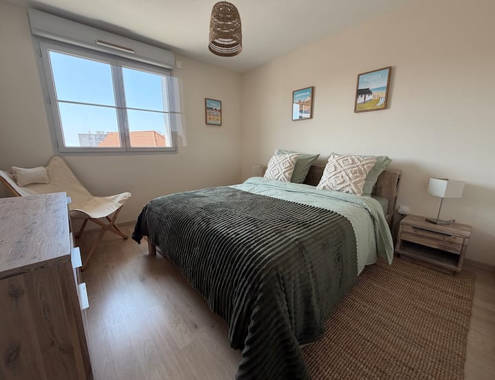 L'escale Paisible, With Sea View And Garage - Hardelot-Plage