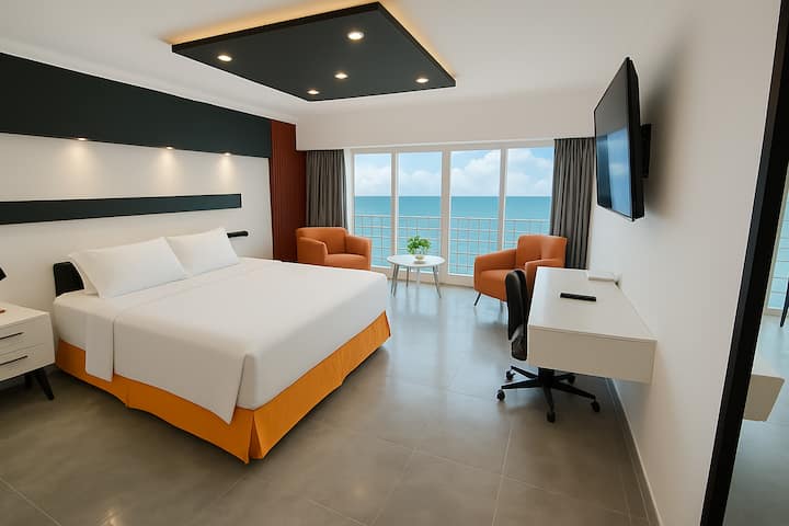 607/vista Al Mar/estudio Moderno/centrico - Santo Domingo