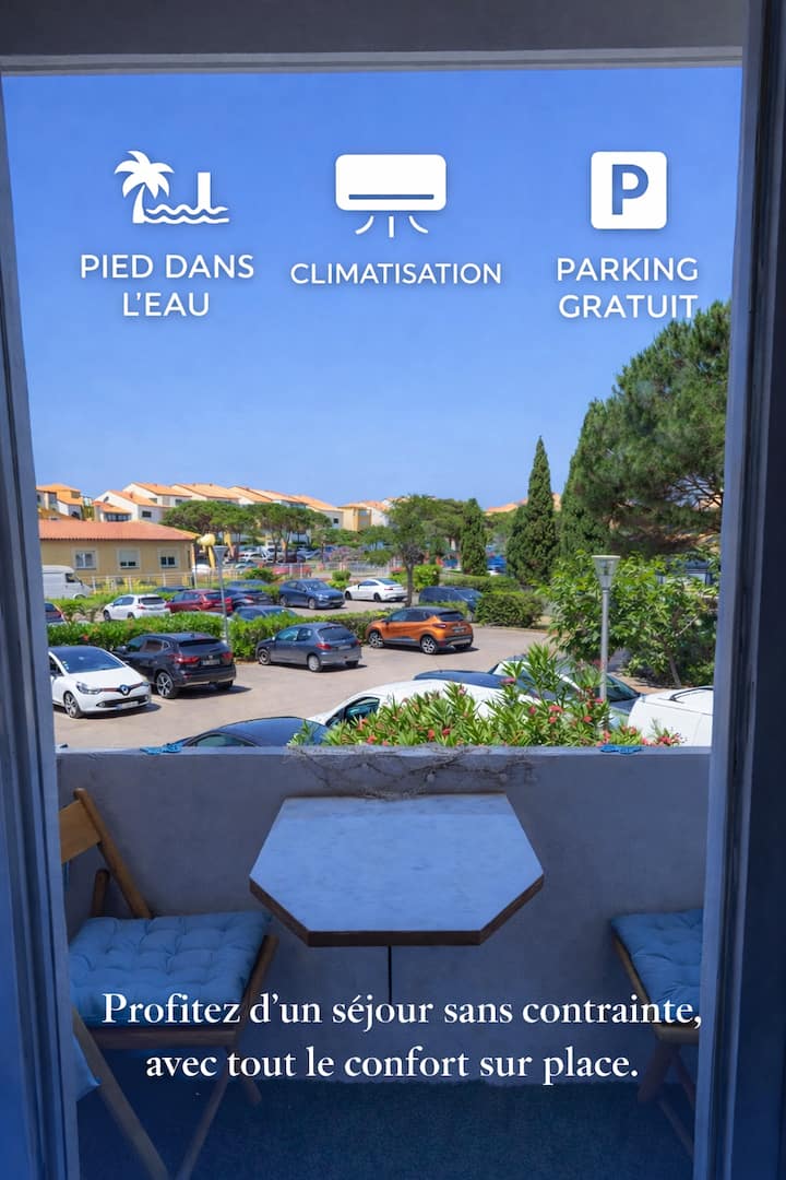 Agréable Studio Les Pieds Dans L’eau. - Le Barcarès