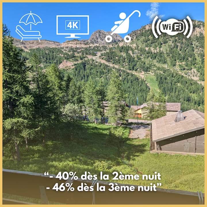 Charmant Studio, Terrasse Avec Vue - Isola 2000