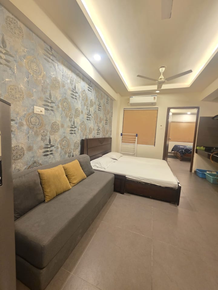 Comfortable 1bhk|nearbeach|ac+wifi+parking+kitchen - Puri