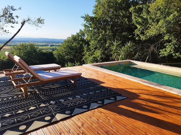 Maison Moderne Confortable, Vue, Piscine Et Clim - Pont-Saint-Esprit