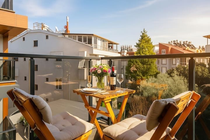 Denize 5dk+havuz+muhteşem Teraslı 3br Dubleks - Antalya