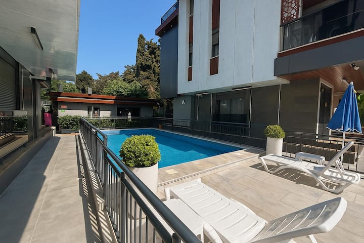 5 Min To Beach | Luxury 3+1 Duplex W/ Pool & Ps5 - Turkey
