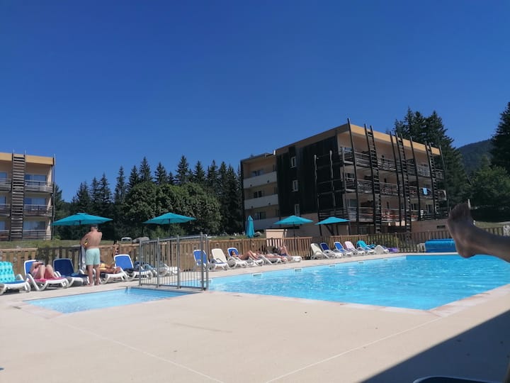 T2 Cosy à La Montagne Dans Résidence Avec Piscine - Méaudre