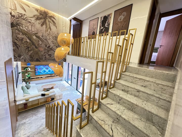Luxury Duplex Gueliz Majorelle Yves Saint Laurent - 마라케시