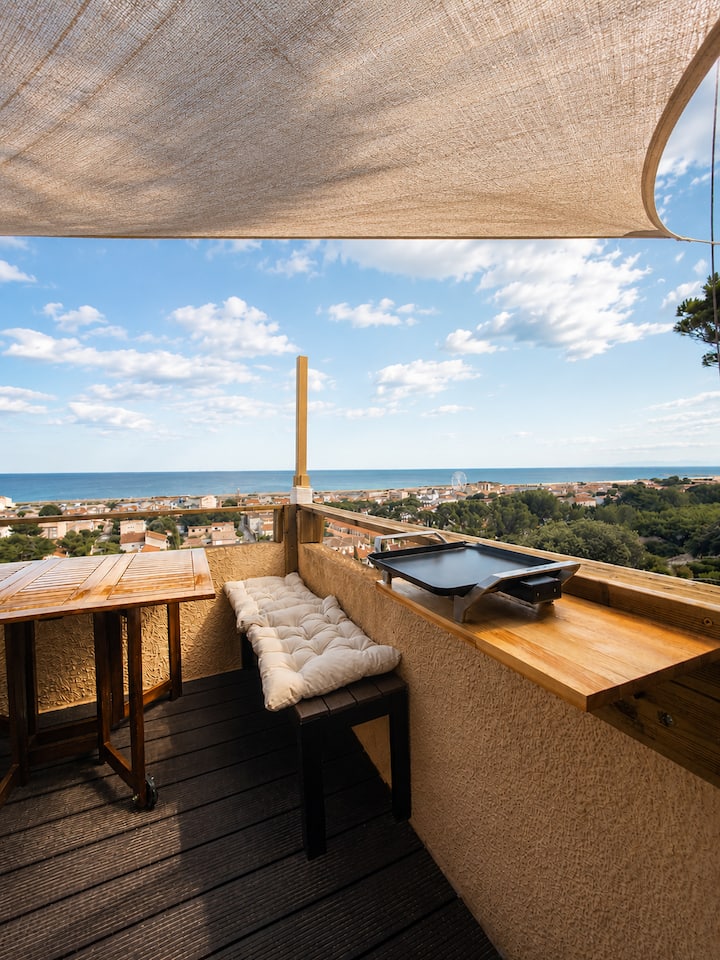 Appartement Vue Mer Calme & Cosy - Saint-Pierre-la-Mer