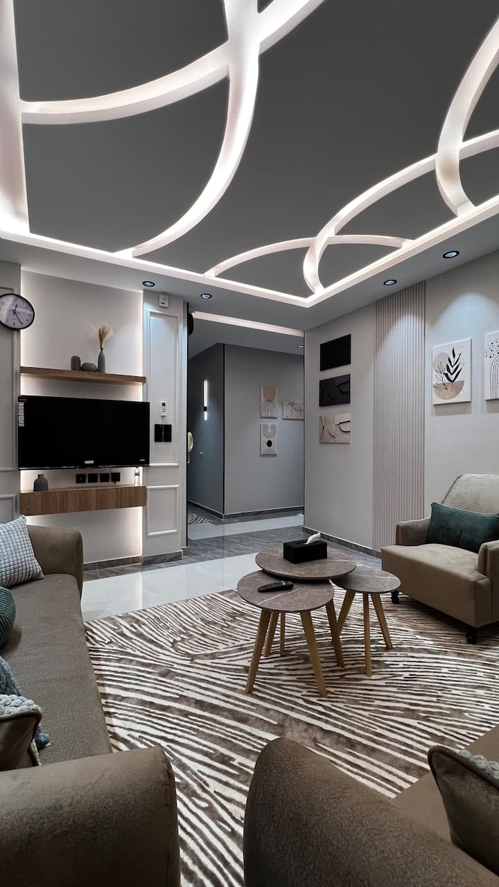 شقة مودرن غرفتين نوم وصالةT75-2 - Madinah