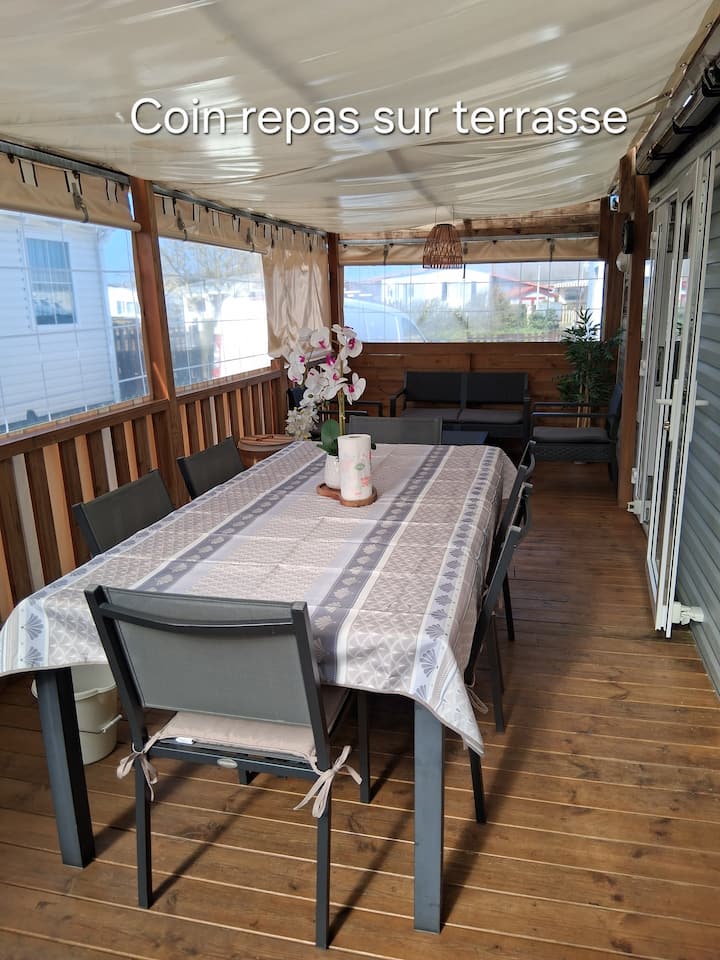 Mobil'home Spacieux 6 Personnes Dans Camping Calme - Conchil-le-Temple