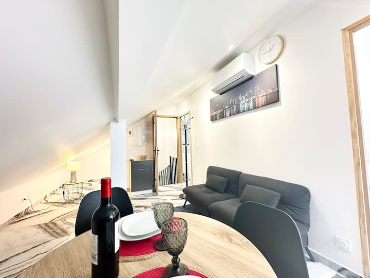 Ac Apartment, 15 Mins To Paris, 1 Parking Free - Le Bourget