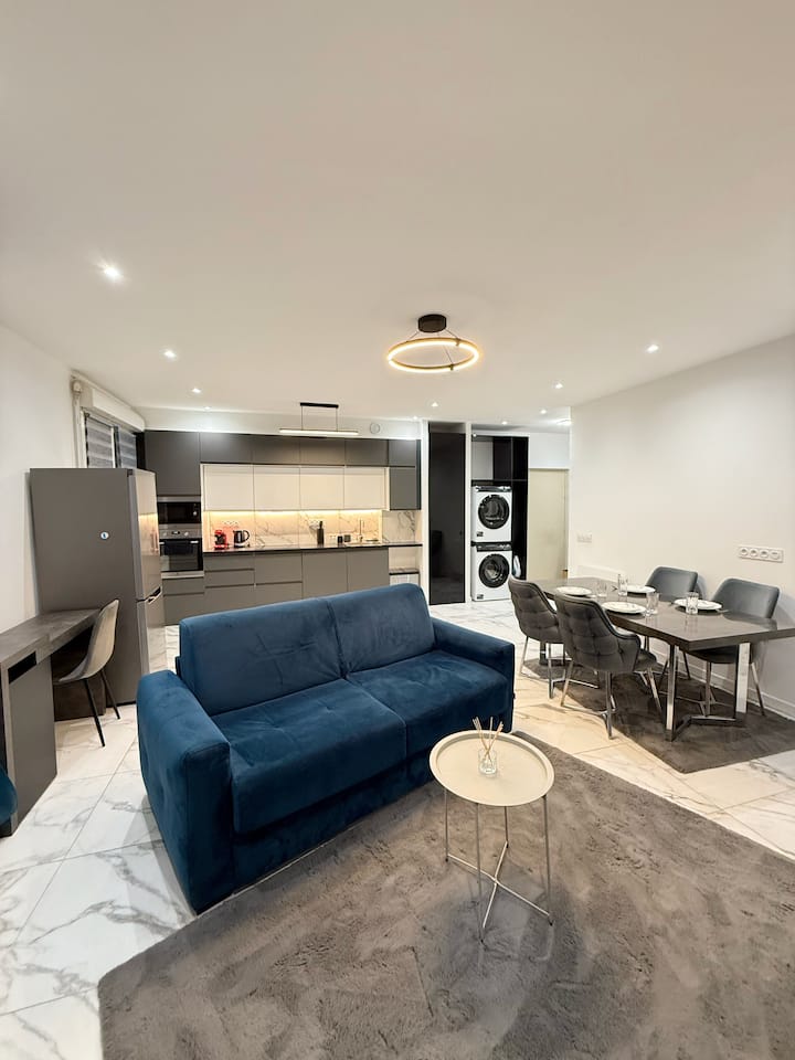 Cocoon Bleu 4 Prs - 5 Min De Paris Parking Gratuit - Issy-les-Moulineaux