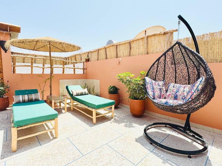 Rooftop Berbère Un Havre De Paix, 3 Chambres. - Agadir