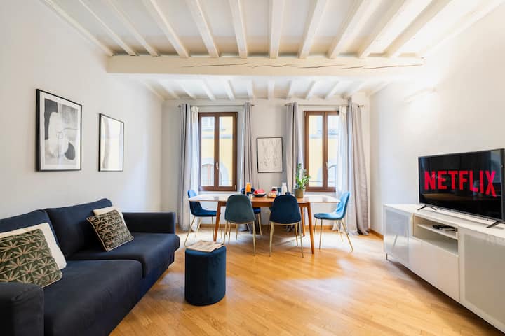 [Duomo-uffizi] @3bdr Bright And Luxury Apartment - Florence