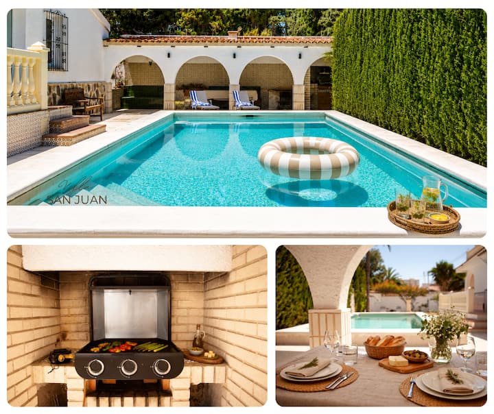 Playa De San Juan A 5 Min | Piscina Privada Y Bbq - Alicante