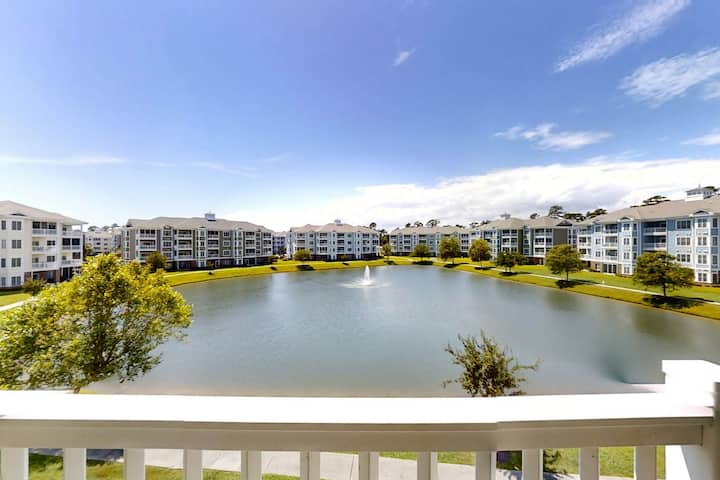 Lakefront Condo With Private Balcony, Pool - Myrtle Beach, SC