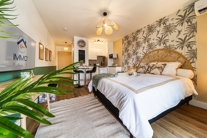 L'escapade · Studio Tropical Chic & Parking Privé - Saint-Denis, La Réunion