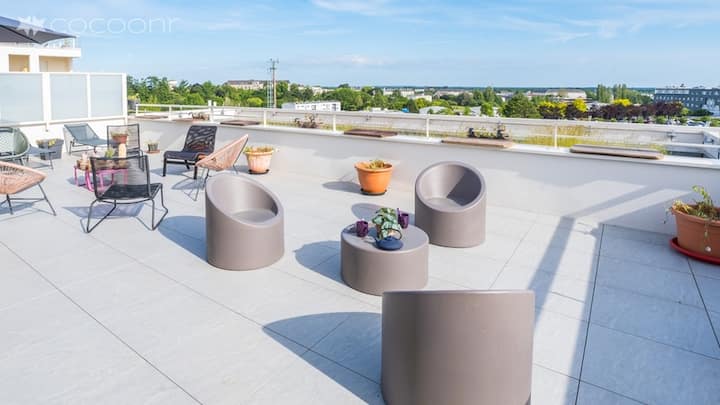 Vannes Gare  Exceptionnel Roof Top 8 Pers - Vannes
