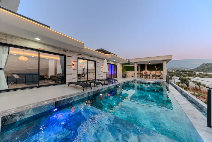 Kalkan- Kaş, Vi̇lla Esi̇n Tam Korunaklı Lüks Villa - Kalkan