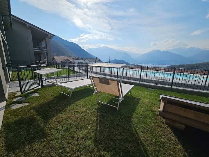 Lake Como View, Pool, Air Co, Parking, Colico - 코모 호수