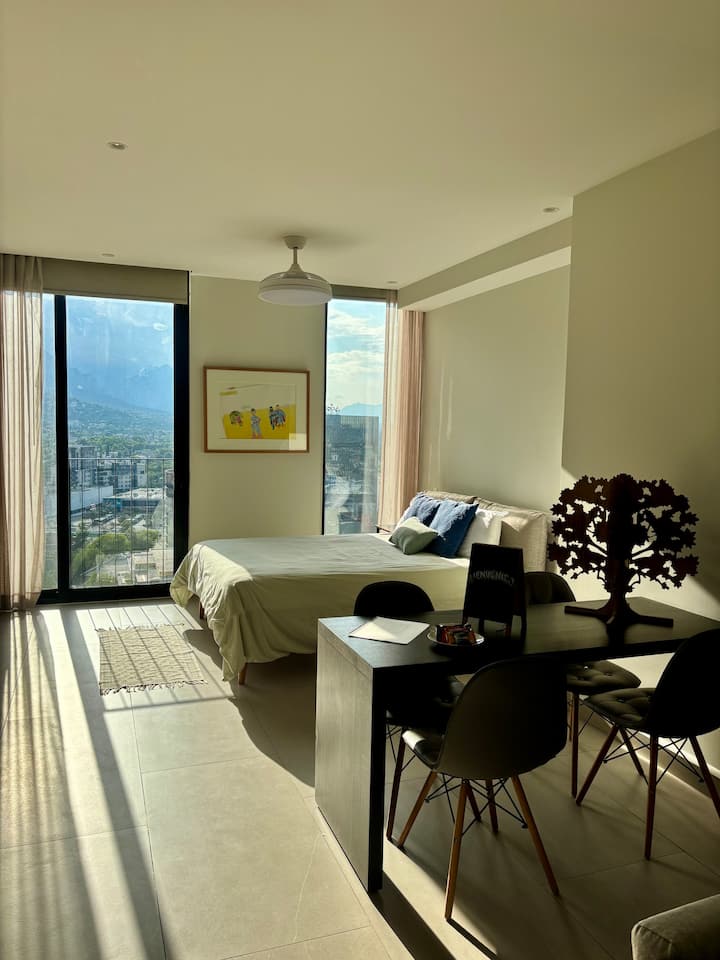 Arboleda Loft With View + Amenities + Location - Monterrey