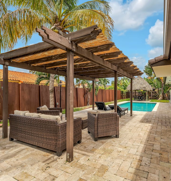 Tropical Oasis With Heated  Pool And Bbq - Doral, FL