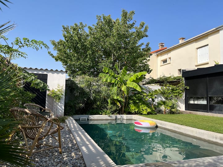 Villa Avec Piscine En Ville. - Montpellier