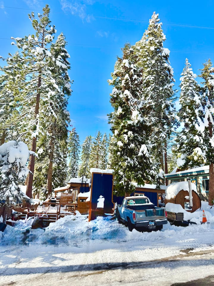 Modern Ski Cabin W/ Steam Barrel Sauna, Ev Charger - Tahoe City, CA