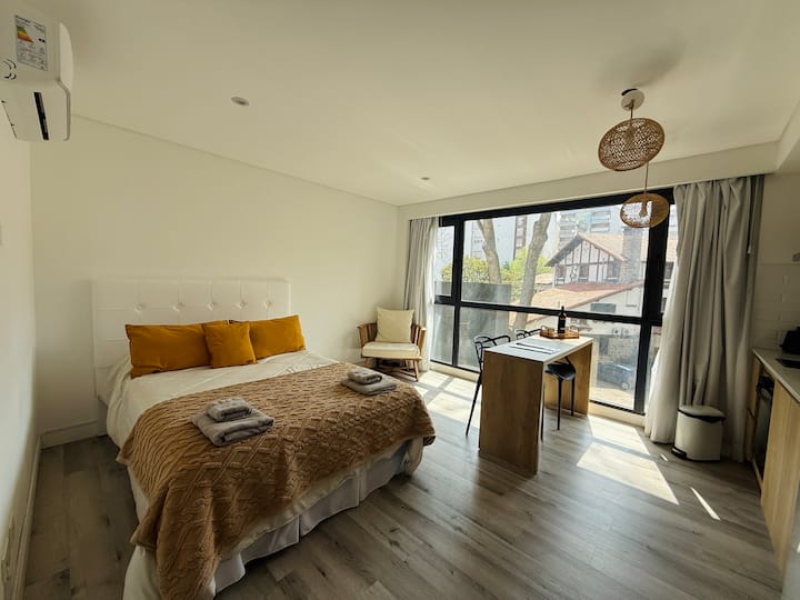 Luminoso Estudio Premium • A 5 Minutos Del Mar -