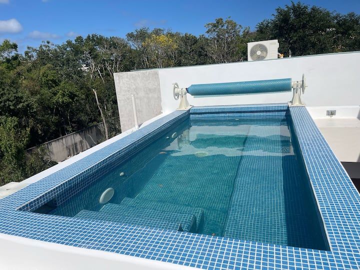 Penthouse/depa Con Alberca Privada & Rooftop - Tulum