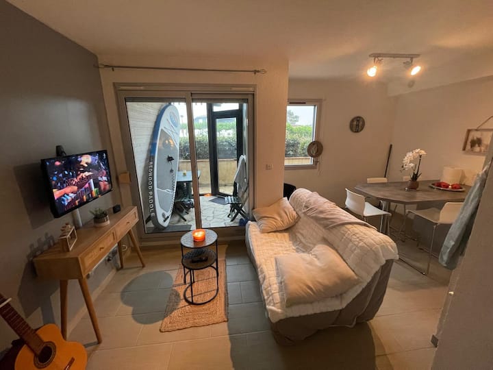 T1 Bis éQuipé à 100m Du Lac - Soustons