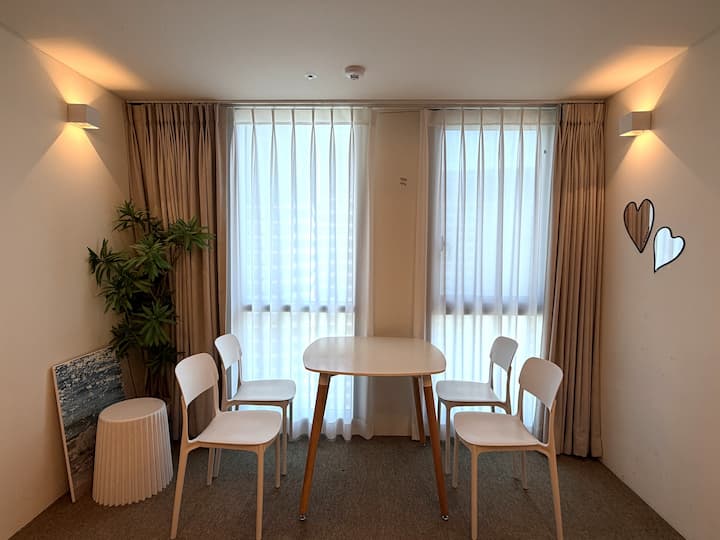 B5 (퀸+퀸) 오션 패밀리 더블 트윈_#고층오션뷰 #패밀리룸 - Busan