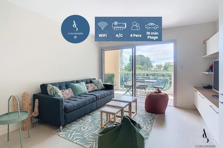 Les Genêts * 2 Chambres * Terrasse * Climatisé - Le Cannet