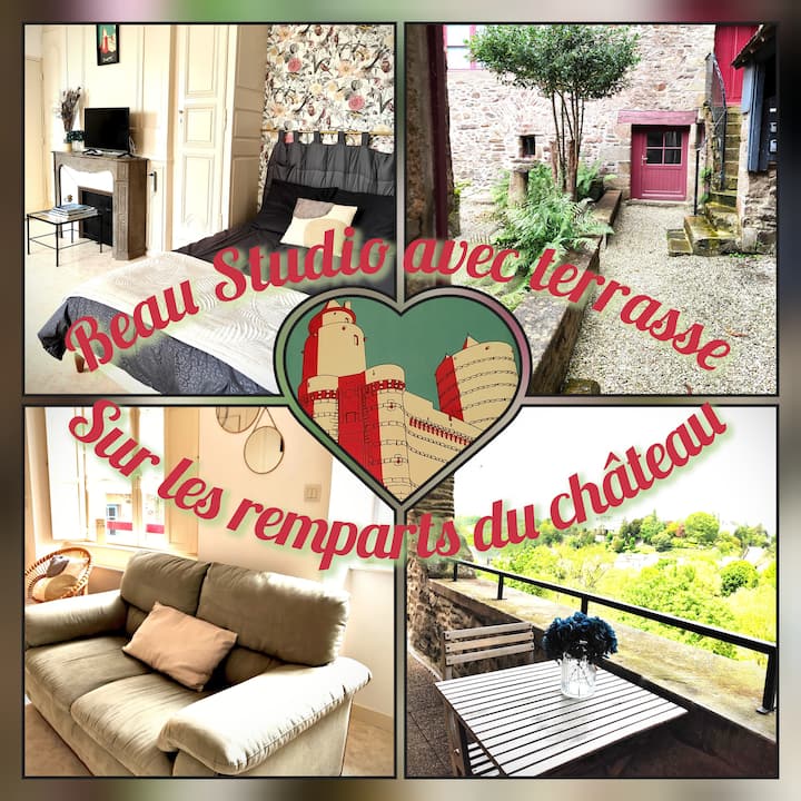 Grand Studio Avec Terrasse Sur Les Remparts - Fougères