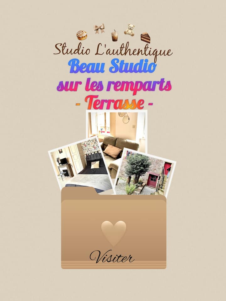 Grand Studio Et Terrasse Sur Les Remparts Lit 2 Pl - Fougères