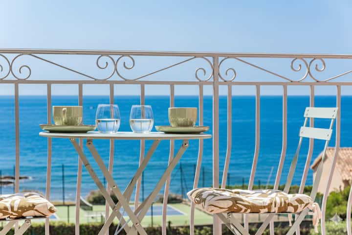 Studio Vue Mer, Plage à Pied, Parking - Les Issambres
