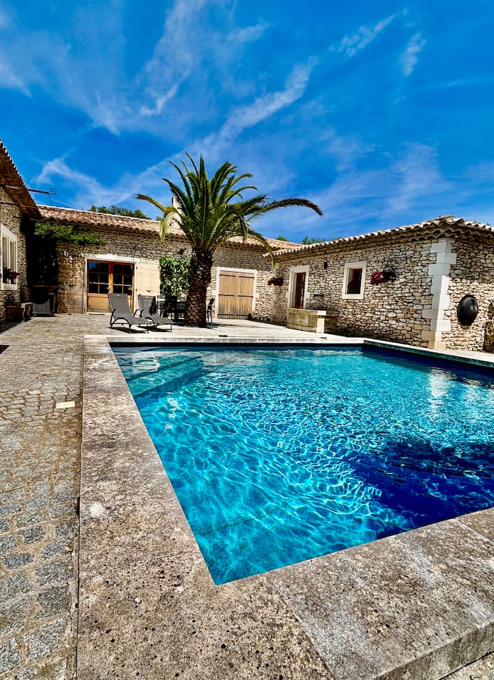 Magnifique Maison En Pierre Avec Piscine - Valréas