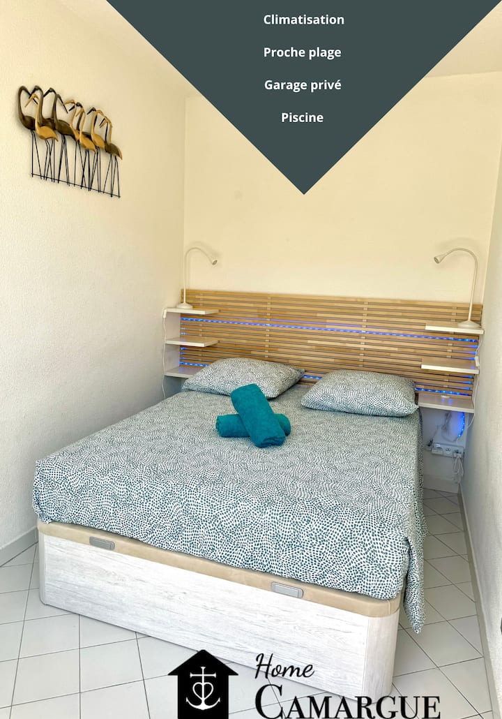 *Le Flamant Rose*piscine*clim* - La Grande-Motte