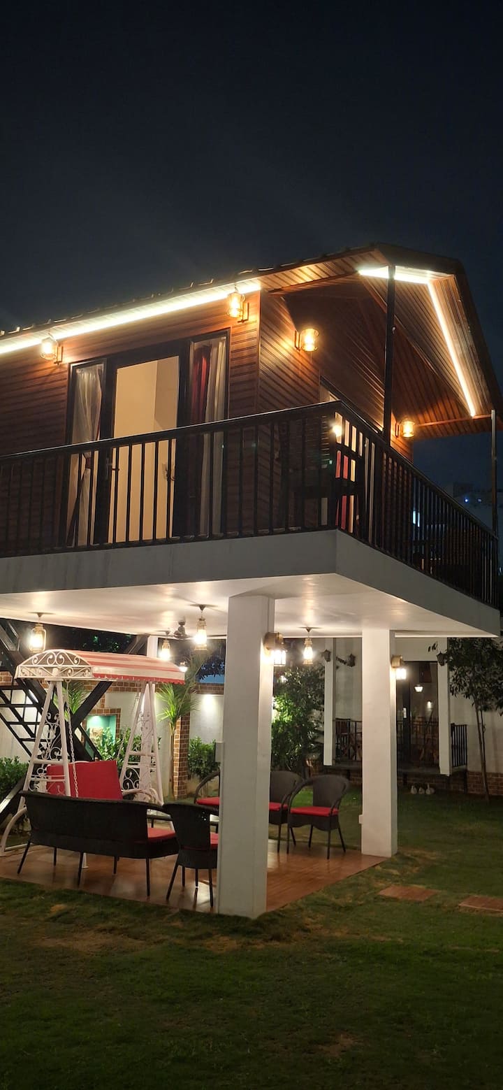 Courtyard By Palm -3 Bhk Mini Farm Stay - Manesar