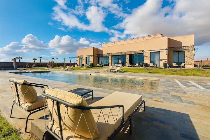Villa Luxe Marrakech · Piscine · Padel · Vue Atlas - Marokko