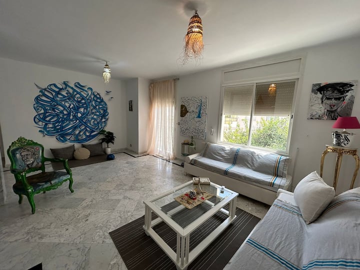 Jolie Maison Vue Sur Mer Au Coeur De La Marsa - La Marsa