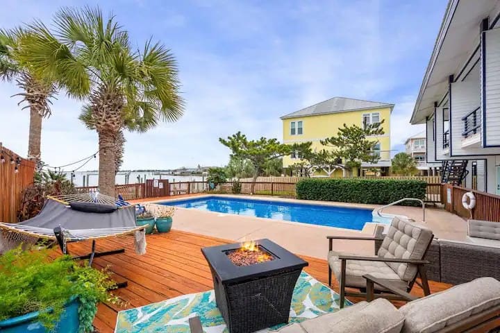 Waterfront, Pool, View & Golf Cart Option! Unit 2 - Hernando Beach, AL