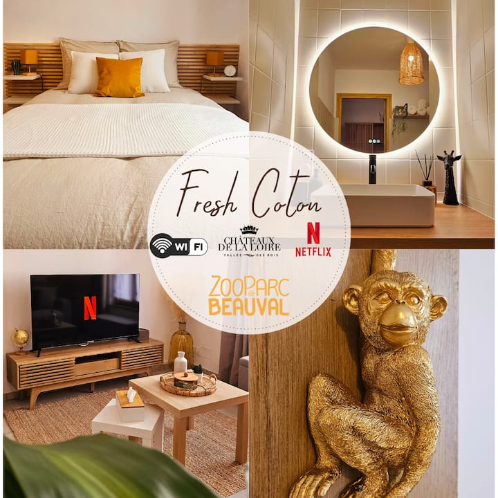 Fresh Coton, 5mn Du Zooparc De Beauval - ZooParc de Beauval