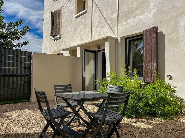 Magnifique Appart Avec Jardin - Orange