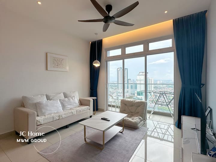 City Skyline For 4 Pax 2 Bedroom L 3min To Ciq - 