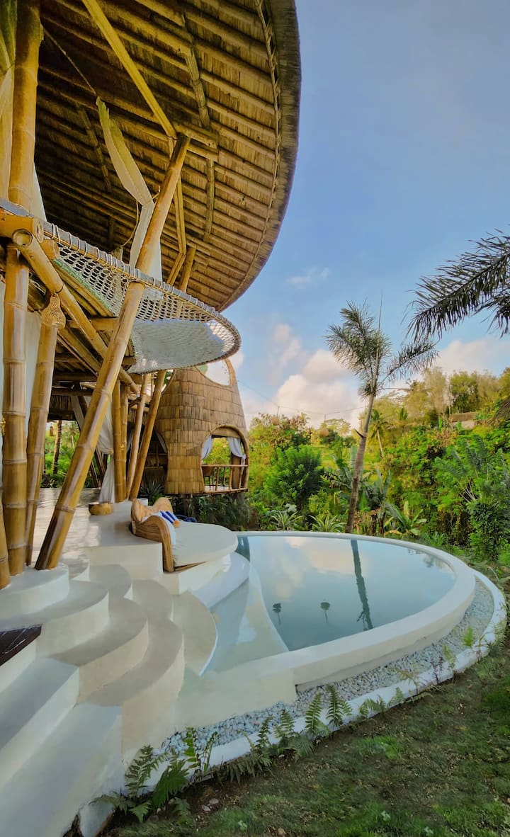 2b Honeymoon Bali Bamboo Villa - Sidemen