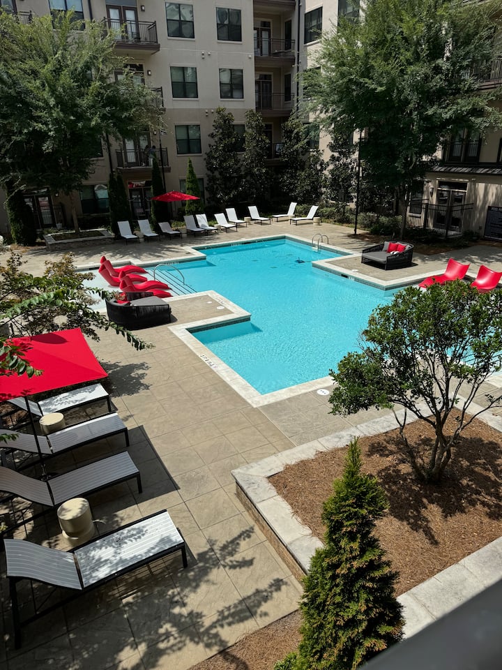 Sun-kissed Haven | By The Pool | Atlantic Station - Atlanta, GA