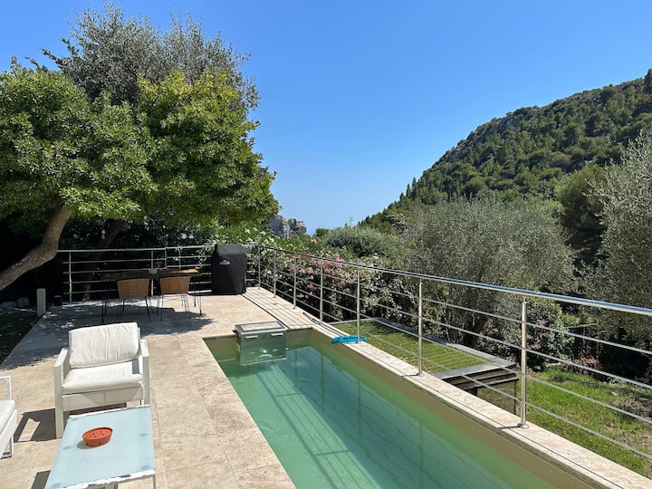 Appart-villa 3 Ch Piscine Privée Calme Eze Village - Èze